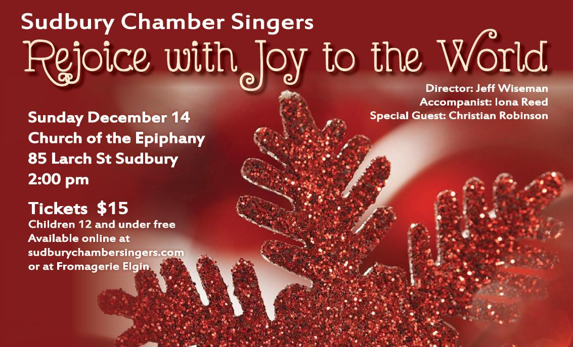 Rejoice! Tickets available online for December 14th Concert! | Sudbury ...